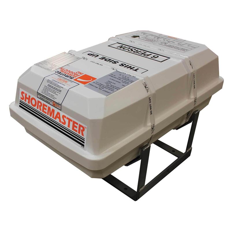 Shoremaster IBA™ 4-Person Life Raft with Low Profile On-Deck Container ...