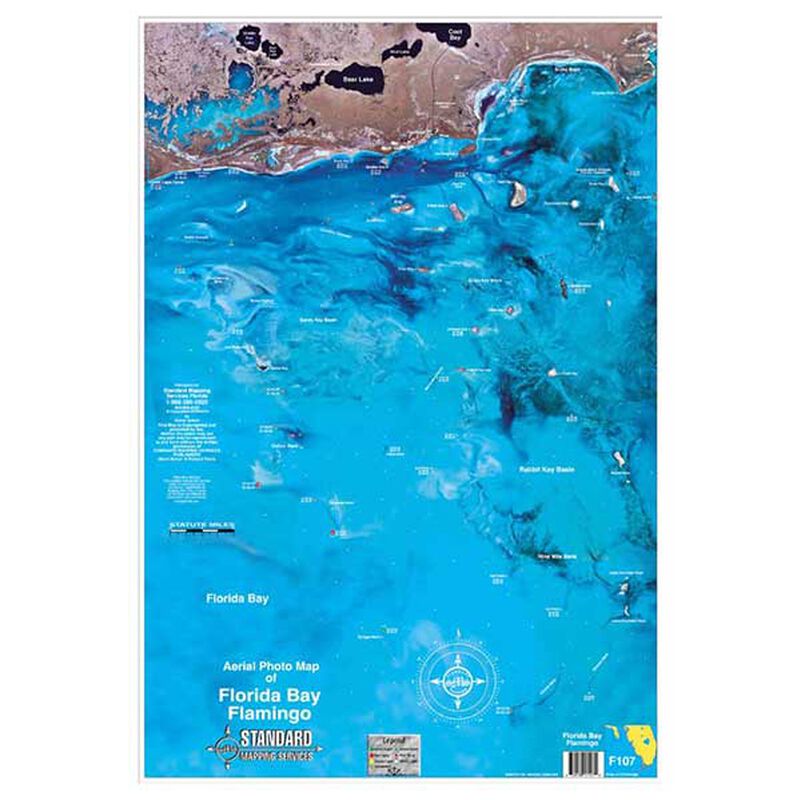 STANDARD MAPPING SERVICE Florida Bay/Flamingo, Florida Laminated Map ...