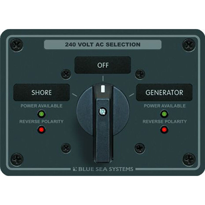 BLUE SEA SYSTEMS AC Source Selection Rotary Switch Panels | West Marine