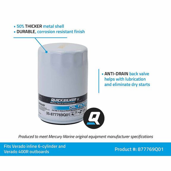 Quicksilver Oil Filter for Verado Outboards