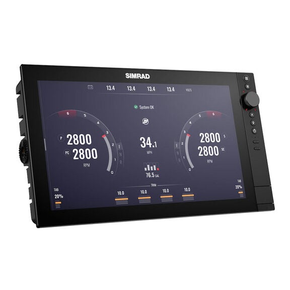 SIMRAD NSS4 12" Multifunction Display with Sonar and C-MAP® Discover X ...