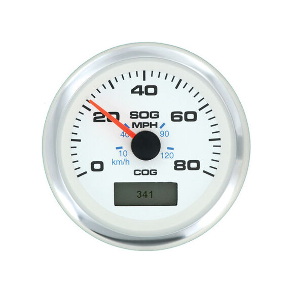 SIERRA White Premier Pro GPS Speedometer, 80 mph