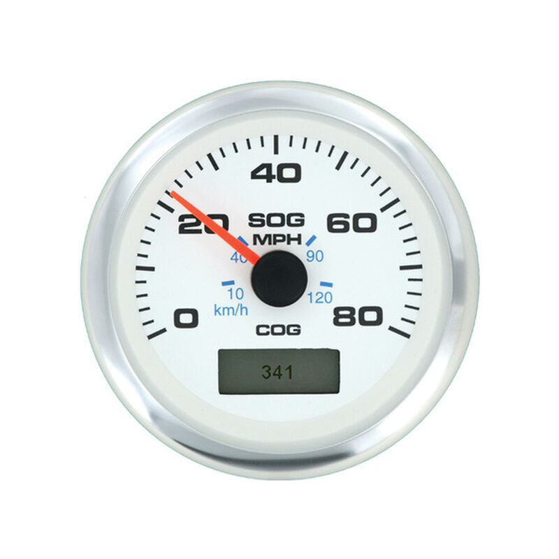 SIERRA White Premier Pro GPS Speedometer, 80 mph | West Marine