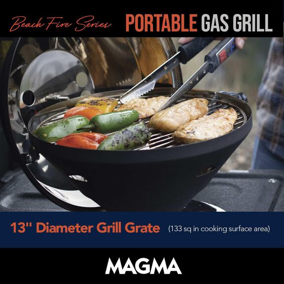 MAGMA 15" Beach Fire Gas Grill, Ruby