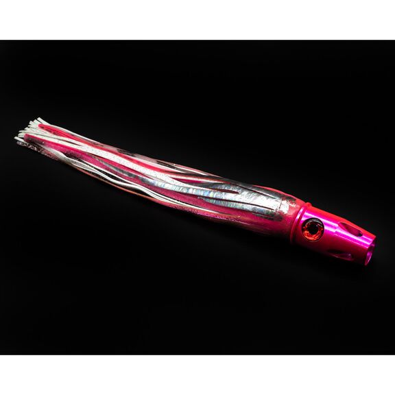 RED EYE TROLLING LURES Large Pink Aluminum Jet Head Pink/White