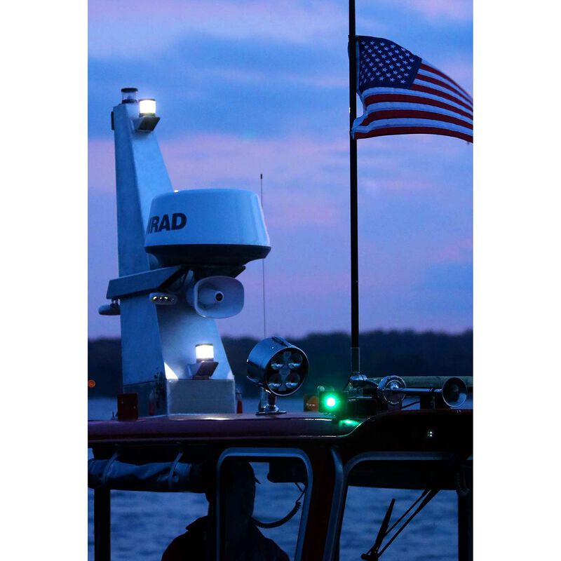 WEEMS & PLATH OGM Series LX2 Side Mount LED Starboard Navigation Light ...
