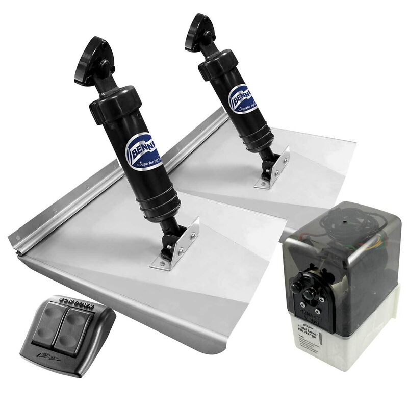 BENNETT MARINE M-120 Sport Trim Tab System with Rocker Control, 10" x ...