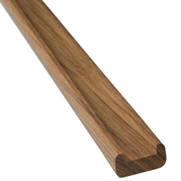 WHITECAP Bulkhead Teak Molding, 3/4" Track Straight Length, 1 3/16 "x 5 ...
