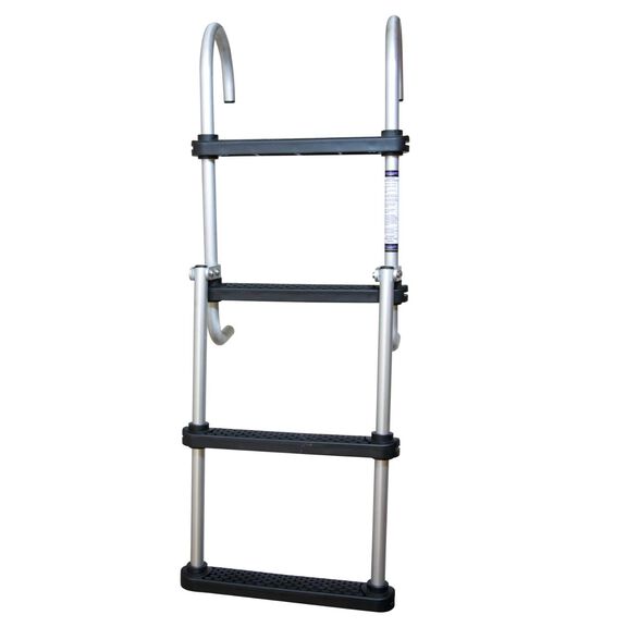 MARINETECHPRODUCTS 4-Step Pontoon Ladder, Foldable/Removable