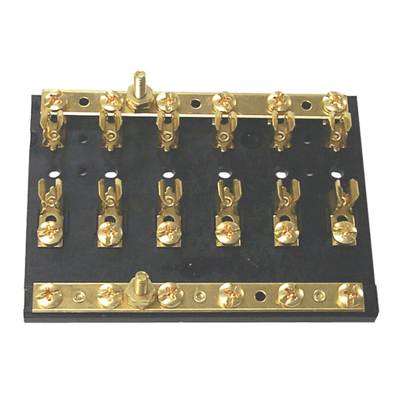 SIERRA Hot Feed Fuse Block & Terminal Block, 6 Gang | West Marine