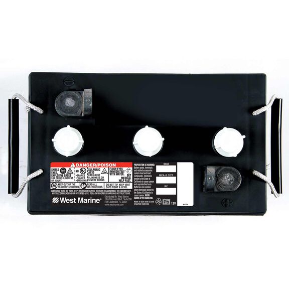 Group 8L16 6V Deep Cycle Battery: 370 Amp Hours for Marine Use