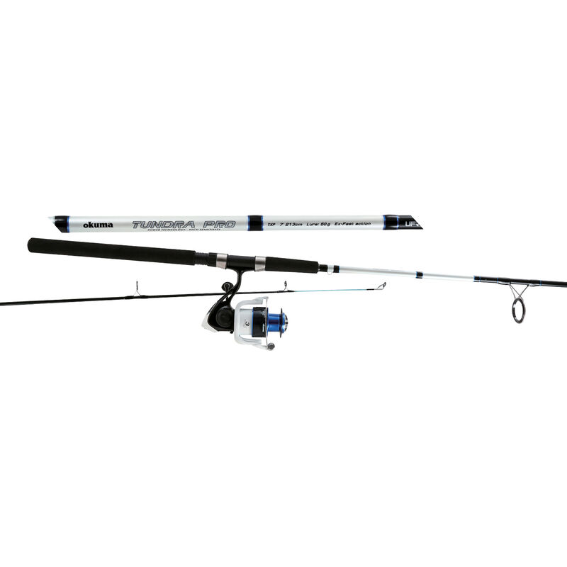 OKUMA 9' Tundra Pro Spinning Rod and Reel Combo, Medium Heavy Power ...