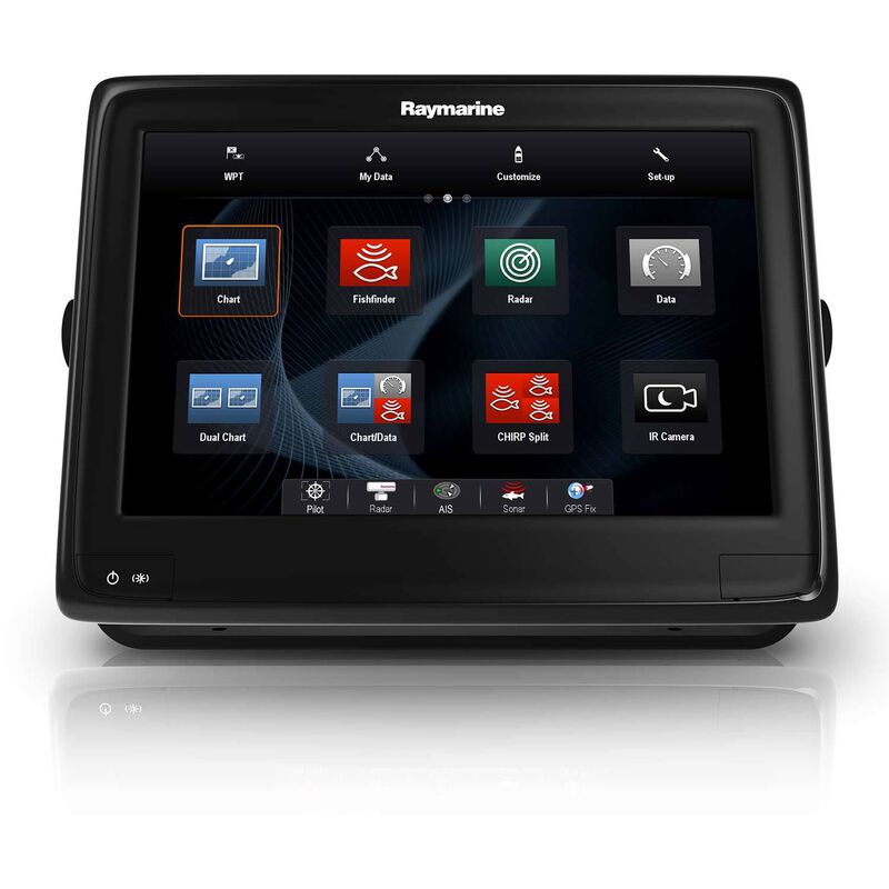 RAYMARINE a128 Multi-function Touchscreen Display with Built-in CHIRP ...