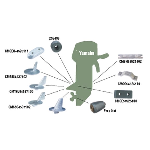 MARTYR Outboard Anodes - Yamaha