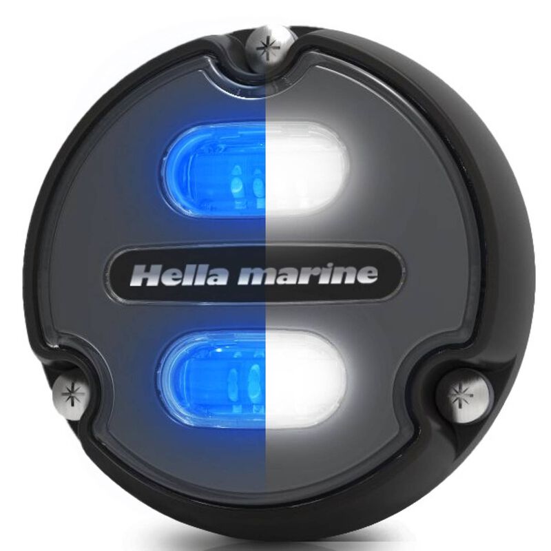 HELLA MARINE Apelo A1 Polymer White/Blue Underwater Light, Black ...