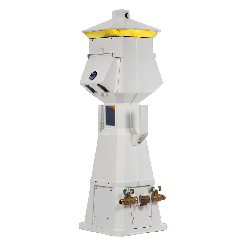 EATON Lighthouse Power Pedestal, 50A/30A, 50A/30A, 20A | West Marine