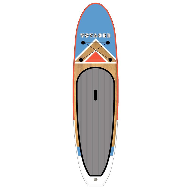 VOYAGER 10'10" Wood Blue Inflatable Stand-Up Paddleboard Package | West ...