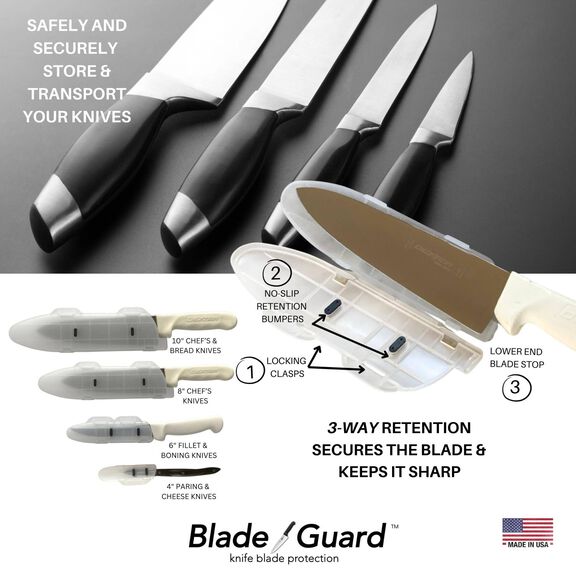 BLADE GUARD Blade Guard® 8" Knife Edge Protector & Blade Cover, Black