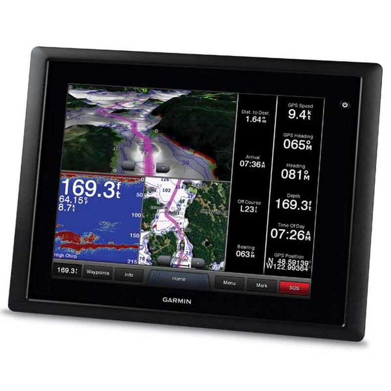 GARMIN GPSMAP 8212 Glass Helm Multi-Function Display, US Coastal Charts ...