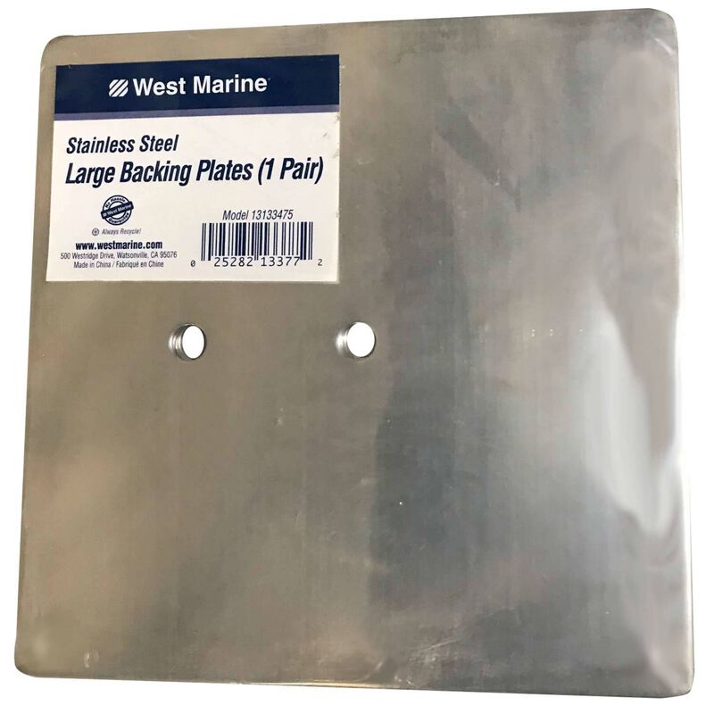 WEST MARINE Large Backing Plates for Telescoping Swim Ladders, (Pair ...
