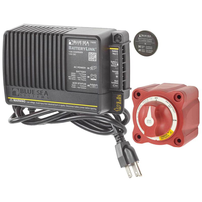 BLUE SEA SYSTEMS Mini Add-A-Battery Plus Kit, 65A | West Marine