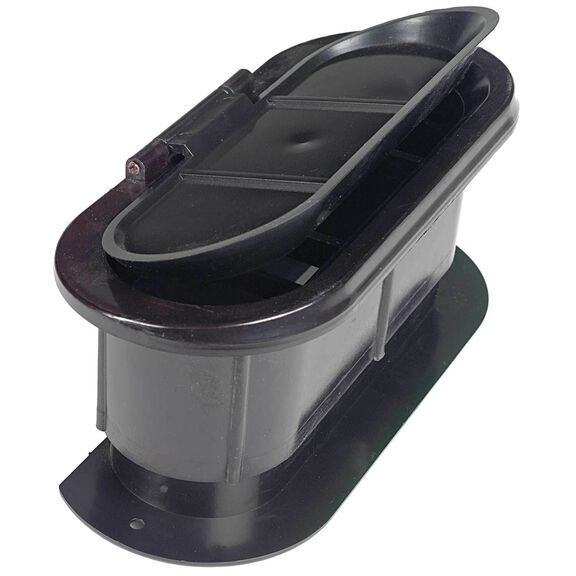 MARINE EAST Telescoping Scupper Black