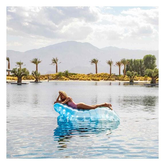 FUNBOY Clear Blue Chaise Float Lounger