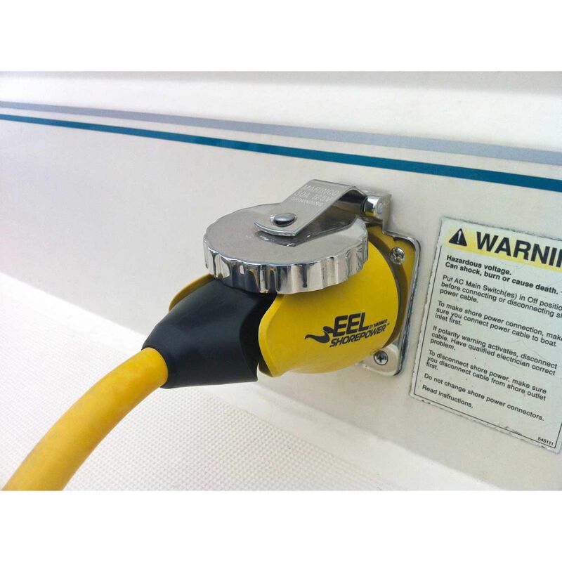 MARINCO Marinco 50 Foot EEL Shore Power Cord Set, 30 Amp, 125V, Yellow ...