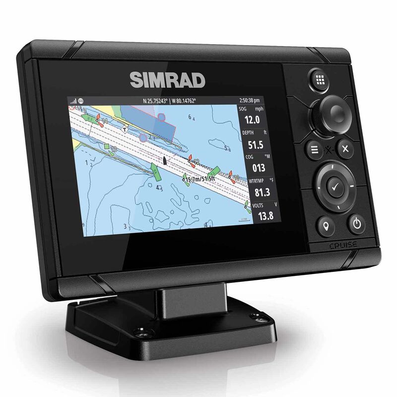 SIMRAD Cruise 5 Chartplotter/Fishfinder Combo with 83/200 Transducer ...