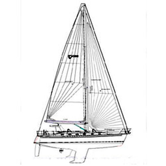 WEST MARINE JIB SHEET SELF-TACKING 2:1, 110' LOA, New England Ropes ...