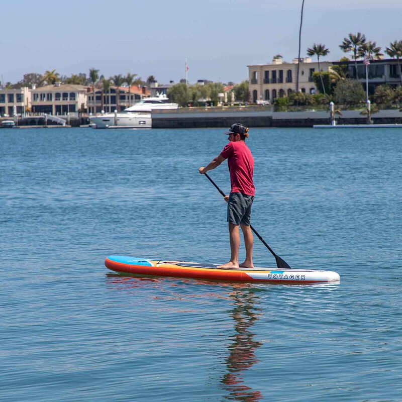 VOYAGER 10'10" Wood Blue Inflatable Stand-Up Paddleboard Package | West ...