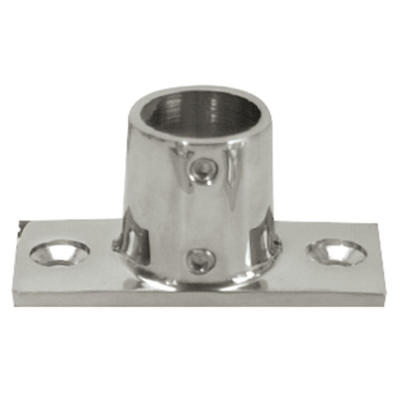 WHITECAP Stainless Steel 90° 2-Hole Rectangular Base, 7/8" Tube Outside ...