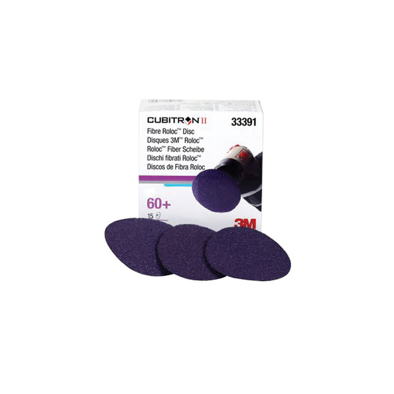 3M Cubitron™ II Roloc™ Discs, Grit: 60, Diameter: 3", Color: Purple ...