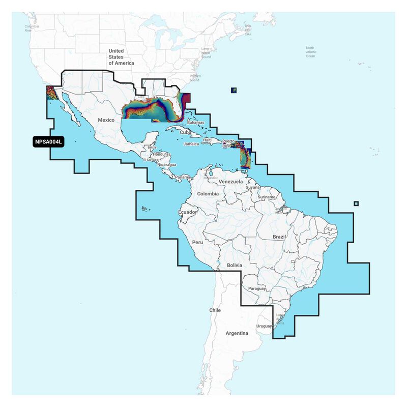NAVIONICS Navionics Platinum+ SA004L Mexico Carib to Brazil Electronic ...