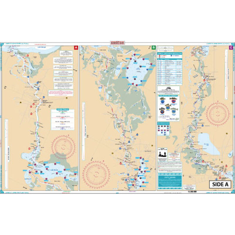 WATERPROOF CHARTS Lower St. Johns River Fishing Chart | West Marine
