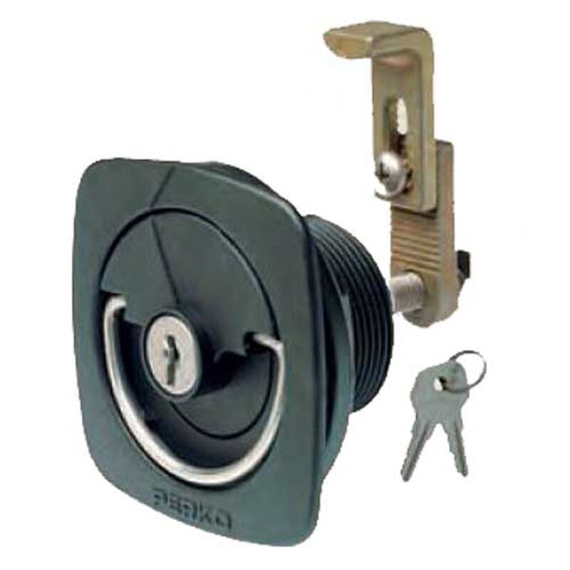 PERKO Flush Lock - Black/Stainless Steel with Adjustable Offset Cam Bar ...
