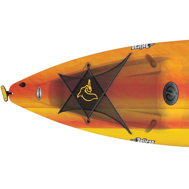 PELICAN Intrepid 120X Sit-Inside Kayak, Red/Yellow/White | West Marine