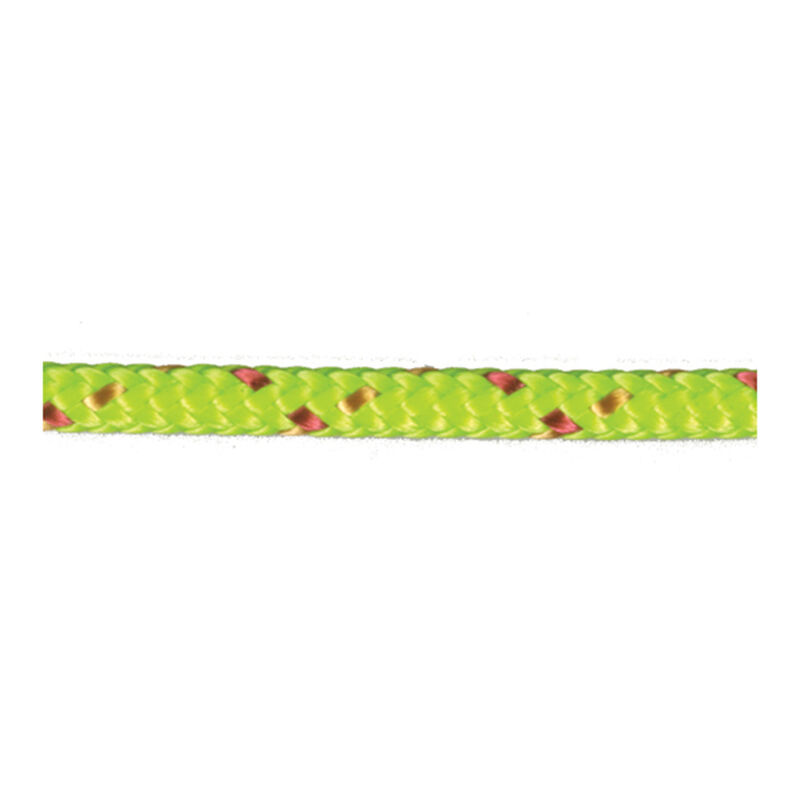 NEW ENGLAND ROPES 3/16" Dia. Spyderline Micro Dyneema Braid, Lime ...