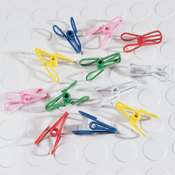 plastic coated wire clips