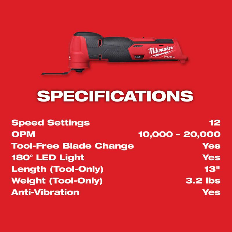 MILWAUKEE M12 FUEL™ Oscillating Multi-Tool | West Marine