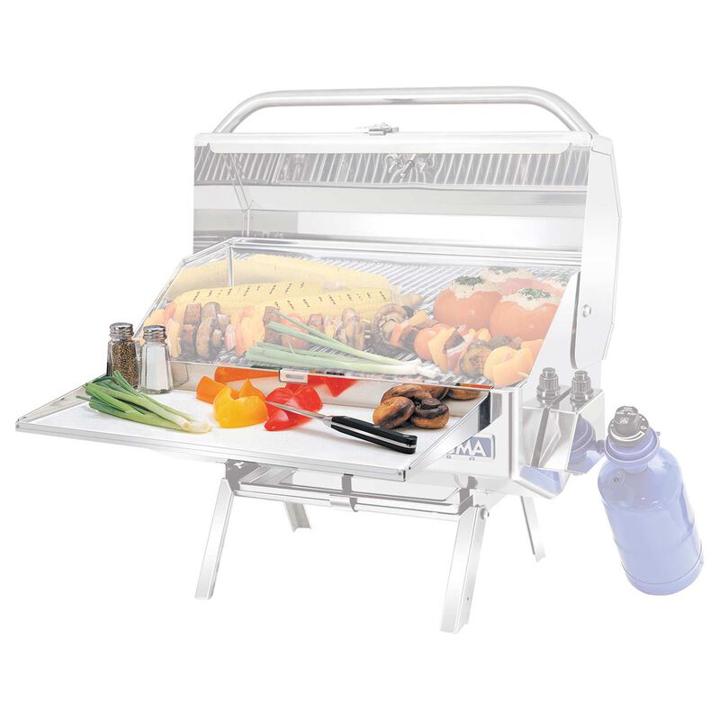 MAGMA Serving Shelf with Removable Cutting Board, 17-1/4" x 7-1/2 ...