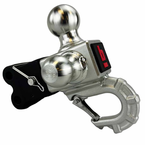 BROK Channel Mount Tri-Ball and Carabiner Hook