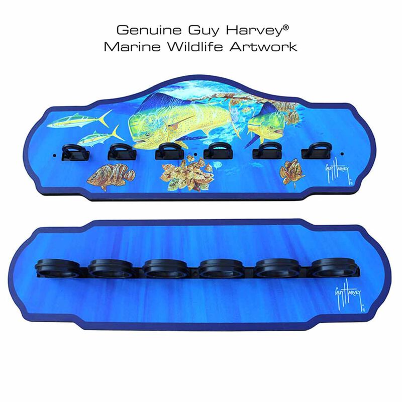 RUSH CREEK CREATIONS Guy Harvey Mahi Mahi 6 Rod Wall Rack | West Marine