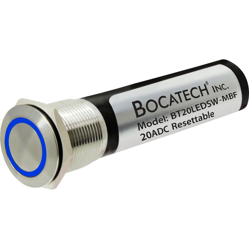 BOCATECH INC. Mini LED Push Button Momentary Power Switch | West Marine