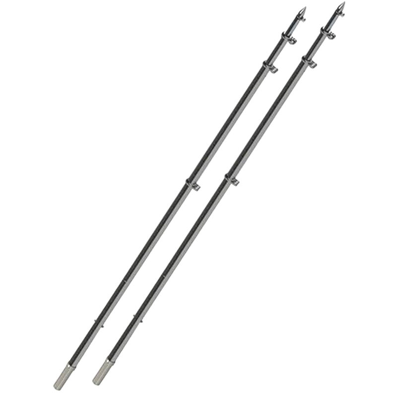 TACO MARINE Deluxe Aluminum Tele-Outrigger Pole, 18', Pair | West Marine