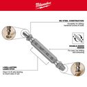 MILWAUKEE M2 Steel Screw Extractor Set, 4 Piece