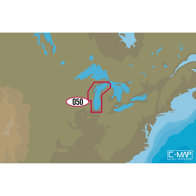 NA-M050 Lake Michigan Bathymetric Chart microSD/SD Card | West Marine
