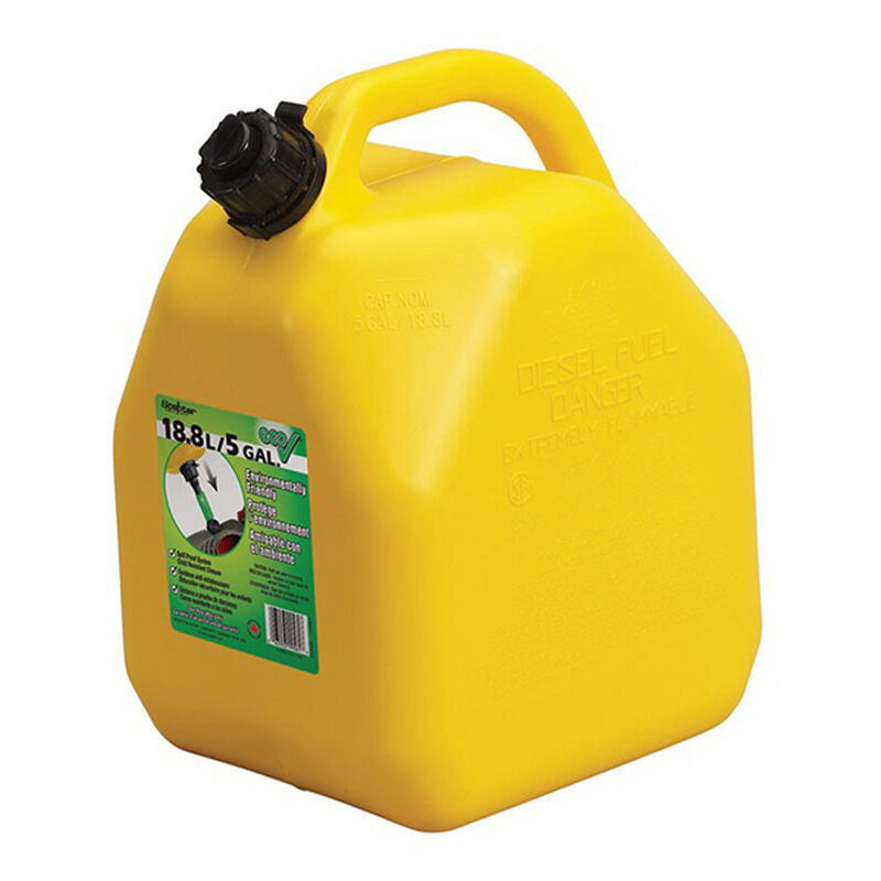 CARB Diesel Square Jerry Can with CRC, 5 Gallons | West Marine
