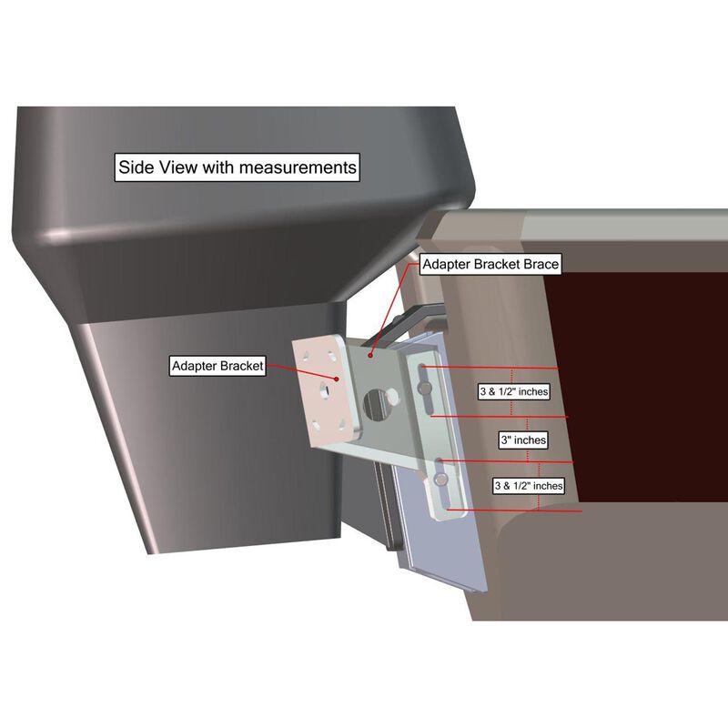 POWER-POLE Side-Mounted Shallow Water Anchor Adapter Plate Kit | West ...