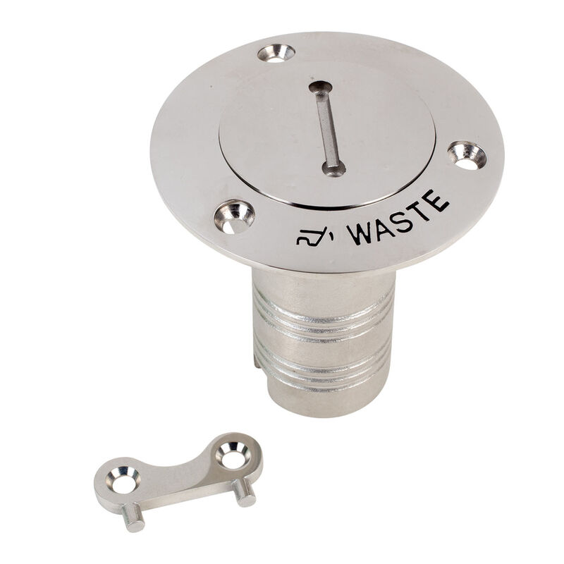WEST MARINE Deck Fill for Waste with Key, 3 1/2" Flange Diameter | West ...
